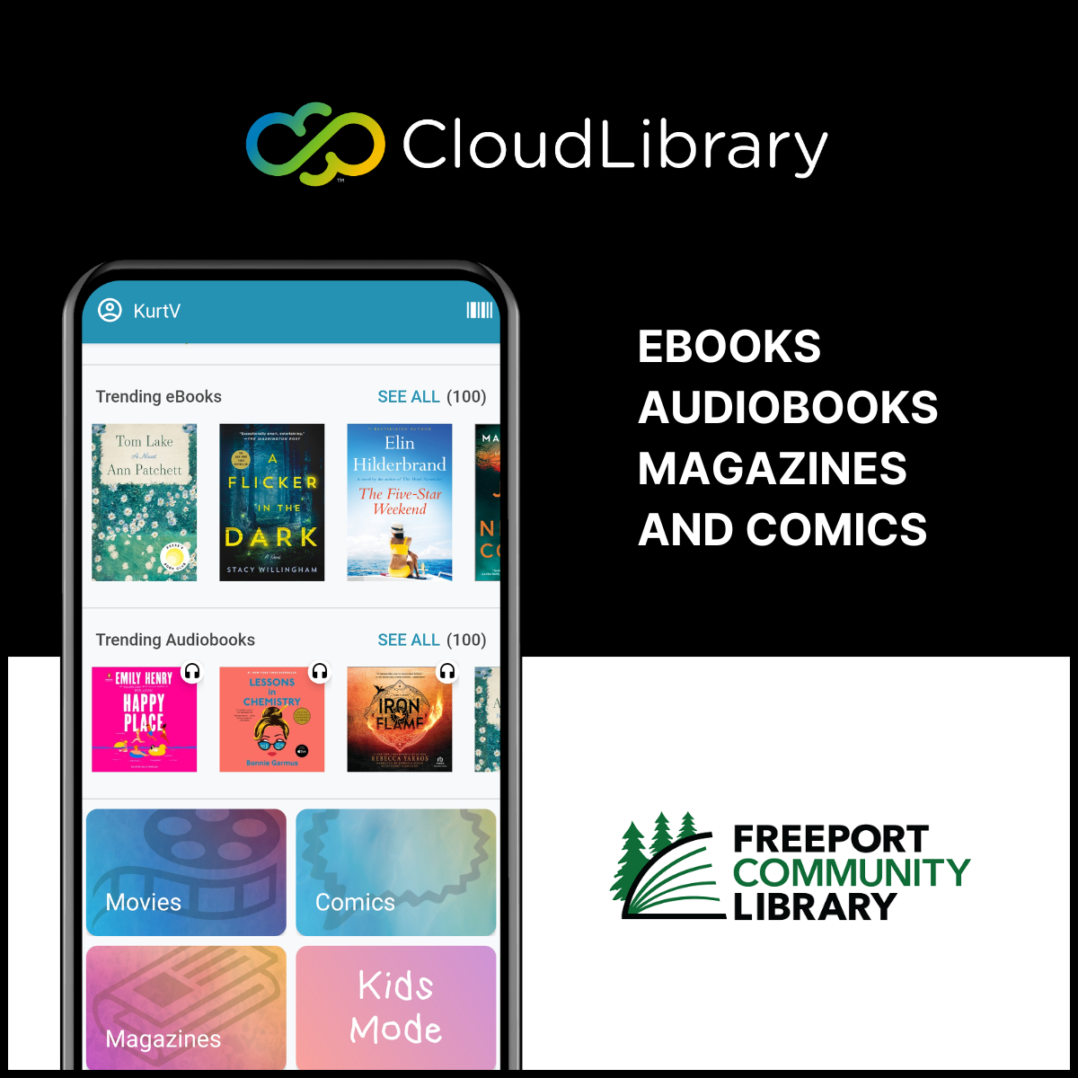 CloudLibrary – Freeport Community Library